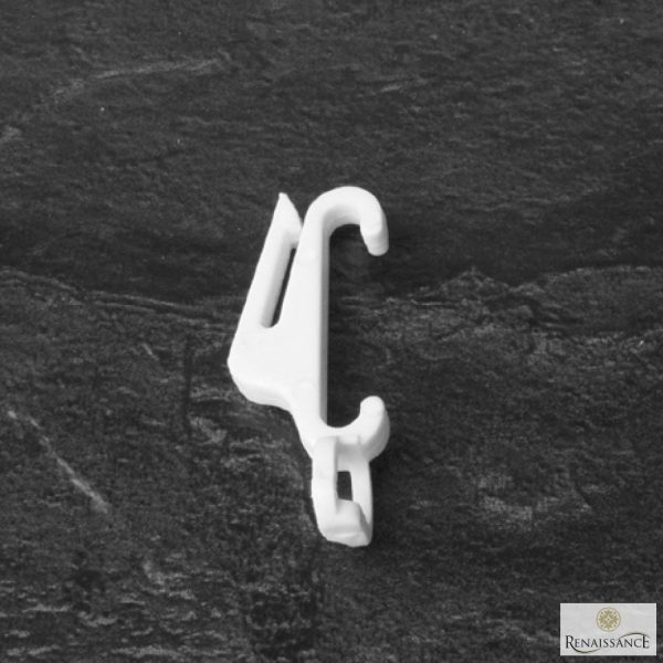 White Swish Fastrack Compatible Gliders – Durable, Smooth Curtain Gliders